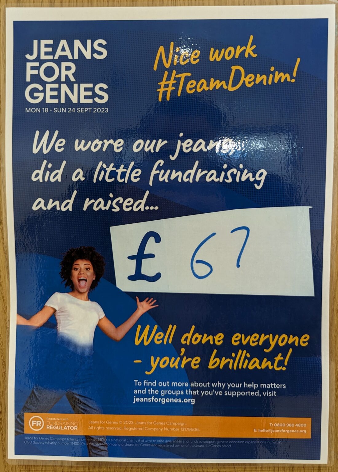 Jeans For Genes Day! - Hillingdon Manor School